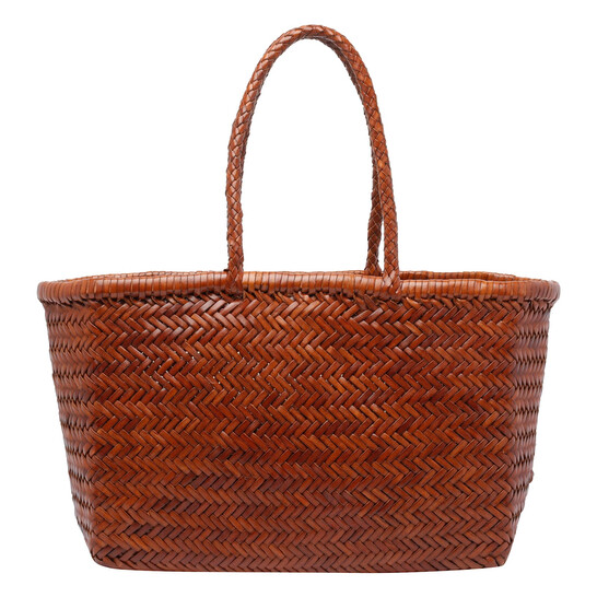 Dragon Diffusion Large Bamboo Triple Jump Basket Bag 8810TAN - Handbags ...