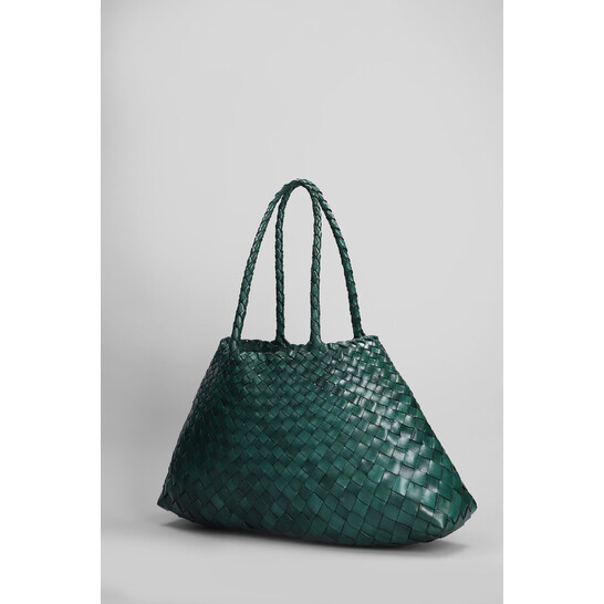 Dragon Diffusion Santa Croce Big Tote In Green Leather 8892 - Handbags ...