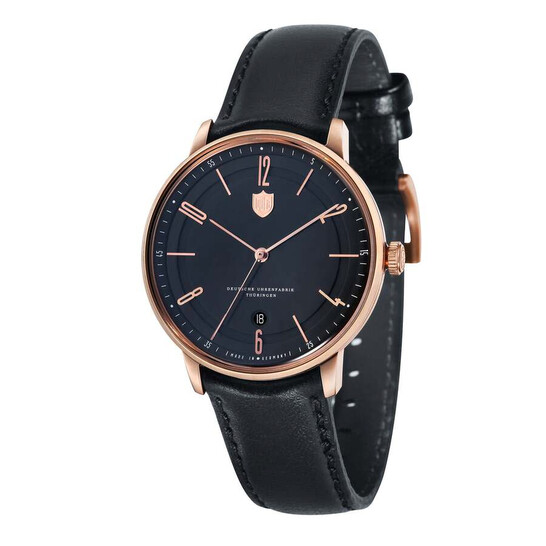 Dufa Bayer Black Dial Men's Watch DF-9016-04 194595060157 - Watches ...