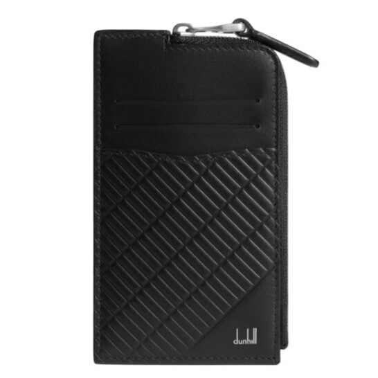 Dunhill Contour Zip Leather Card Case DU24R210ZPX001 5059789837678 ...