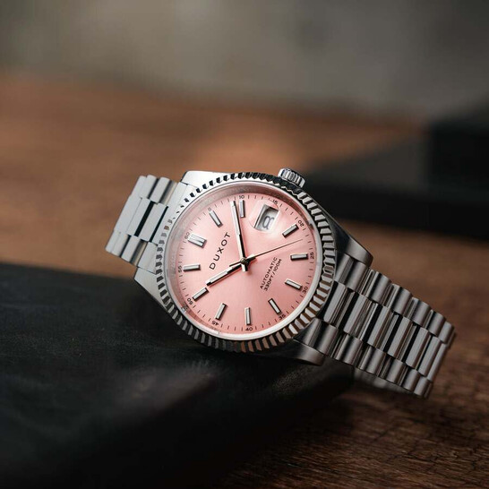 Duxot Marcel Automatic Pink Dial Men's Watch DX-2059-AA 194595056365 ...