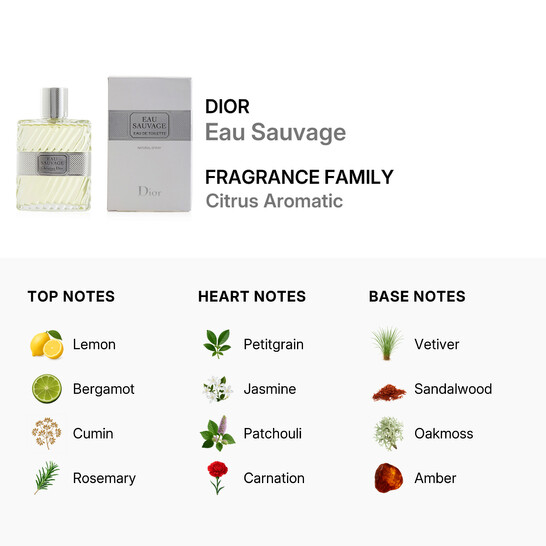 Dior Eau Sauvage by Christian Dior EDT Spray 3.4 oz (m) 3348900627499 ...