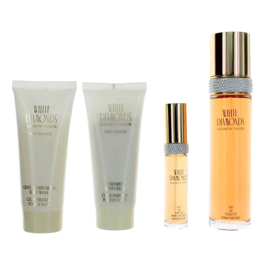 Elizabeth Taylor Ladies White Diamonds Gift Set Fragrances 719346698559 ...