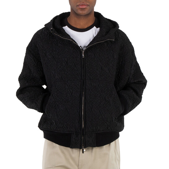 Emporio Armani Allover EA Logo Blouson Jacket, Brand Size 50 (US Size ...