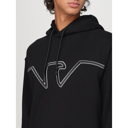 Emporio Armani Black Eagle Logo Jersey Hoodie, Size Small 6D1MD2-1JWPZ ...