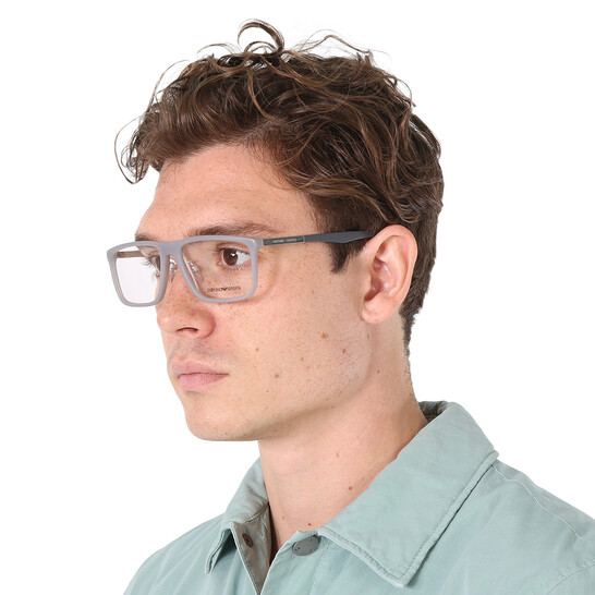 Emporio Armani Demo Rectangular Men's Eyeglasses EA3221F 5126 54 ...