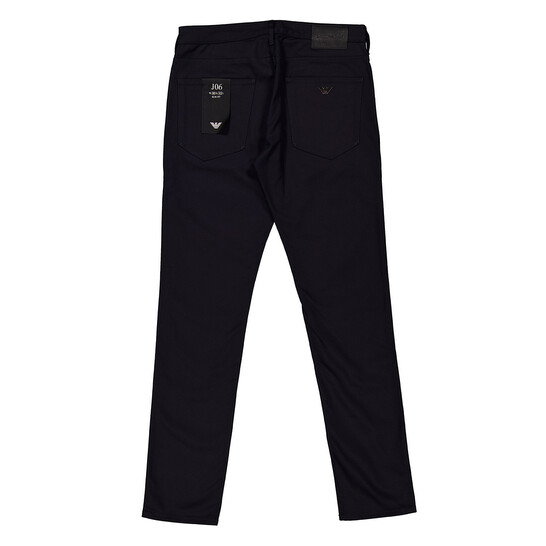 Emporio Armani J06 Stretch-Twill Slim-Fit Trousers, Waist Size 30 ...