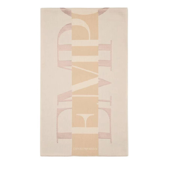 Emporio Armani Stole With Oversized Jacquard Logo EW001857-AF15666 ...