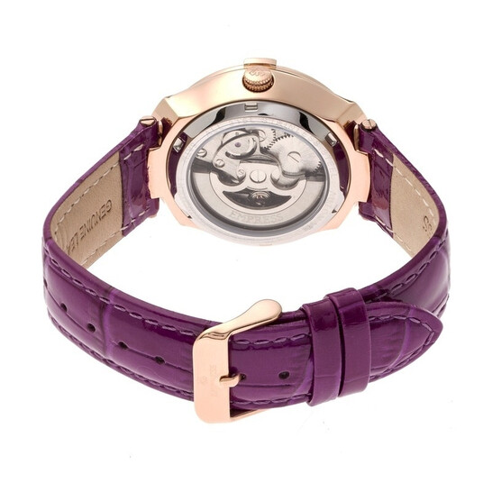 Empress Francesca Automatic Crystal White Mother of Pearl Dial Ladies ...