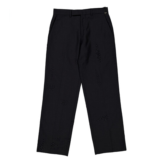 Fendi Tailored Woven Pattern Trousers, Brand Size 46 (Waist Size 30 ...