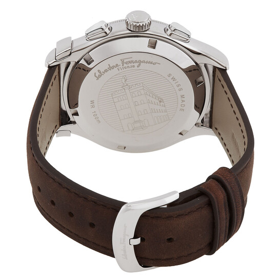 Ferragamo 1898 Sport Chronograph Quartz Brown Dial Men's Watch ...
