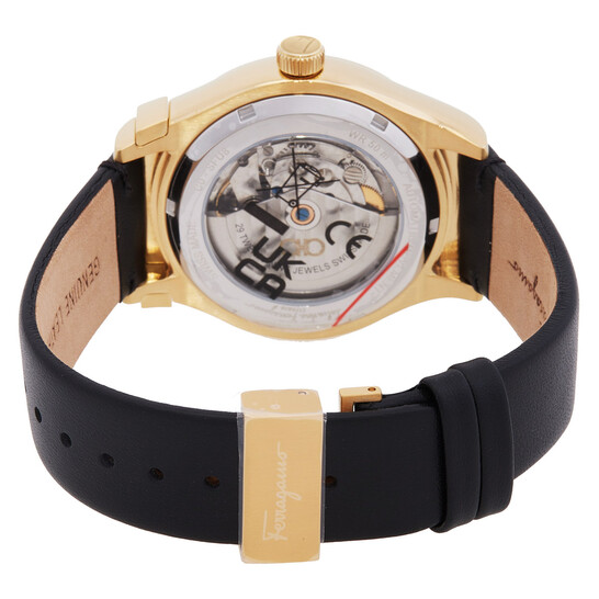 Ferragamo 1927 Automatic Black Dial Men's Watch SFU800124 7630615167442 ...