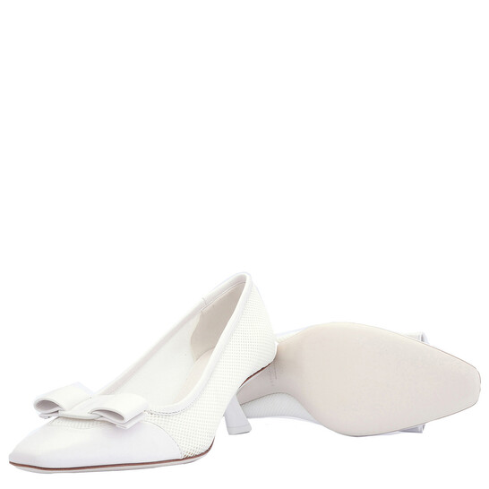 Ferragamo Anz Vara Bow Mesh Pumps, Size 7 01F263 761452 - Shoes - Jomashop