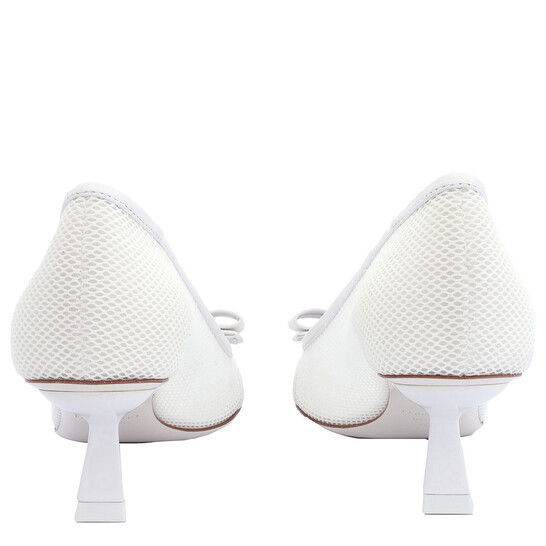 Ferragamo Anz Vara Bow Mesh Pumps, Size 7 01F263 761452 - Shoes - Jomashop