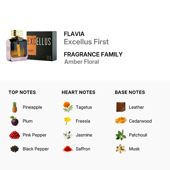 Flavia Men's Excellus First EDP Spray 3.4 oz Fragrances 6294015155662 ...
