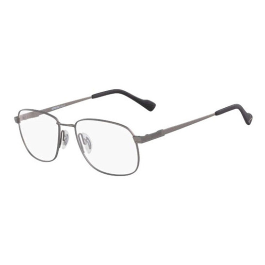 Flexon Men's Gunmetal Square Eyeglass Frames AUTOFLEX 108 33 55 ...