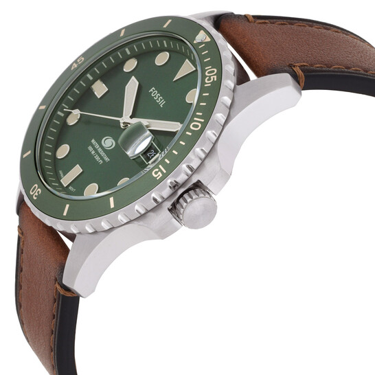 Fossil Blue Dive Quartz Green Dial Men's Watch FS5946 4064092155648 ...