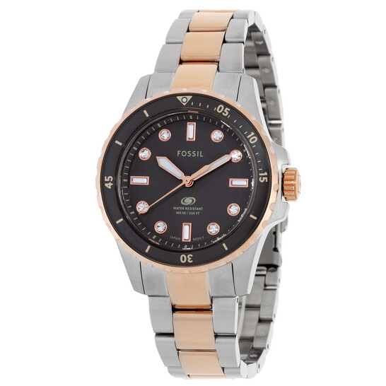 Fossil Blue Dive Quartz Grey Dial Ladies Watch ES5348 796483653177 ...