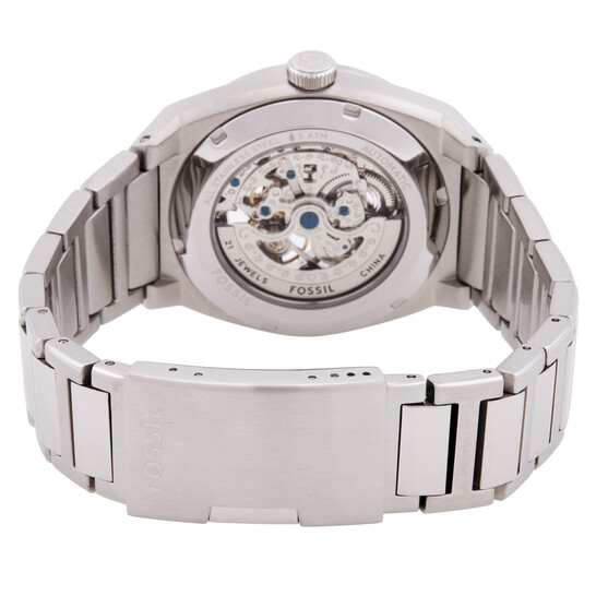 Fossil Everett Automatic Blue Dial Men's Watch ME3220 796483570795 ...