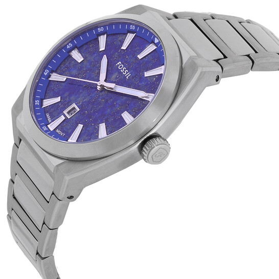Fossil Everett Quartz Blue Dial Men's Watch FS6058 796483642928 ...