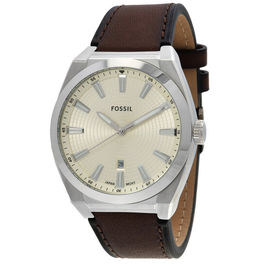 Fossil Everett Quartz Champagne Dial Men's Watch FS6071 796483661851 ...