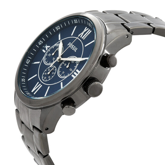 Fossil Flynn Chronograph Quartz Blue Dial Men's Watch BQ1126IE ...