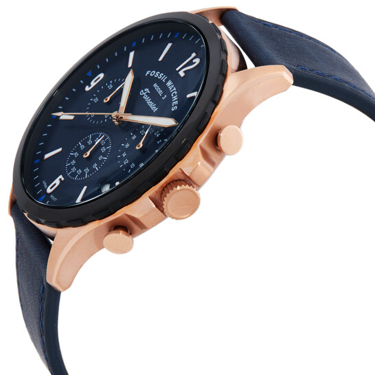 Fossil Forrester Chronograph Quartz Blue Dial Men's Watch FS5814 ...