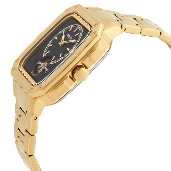 Fossil Inscription Automatic Black Dial Men's Watch ME3239 796483590458 ...