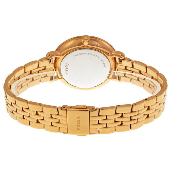 Fossil Jaqueline Rose Dial Rose Gold-plated Ladies Watch ES3546 ...