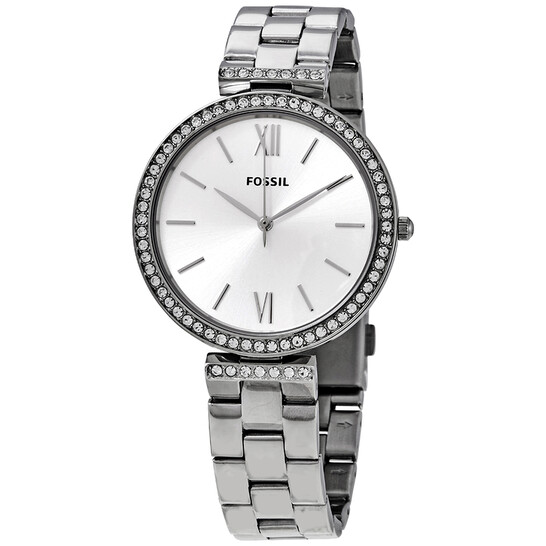Fossil Madeline Quartz Crystal Silver Dial Ladies Watch ES4539 ...