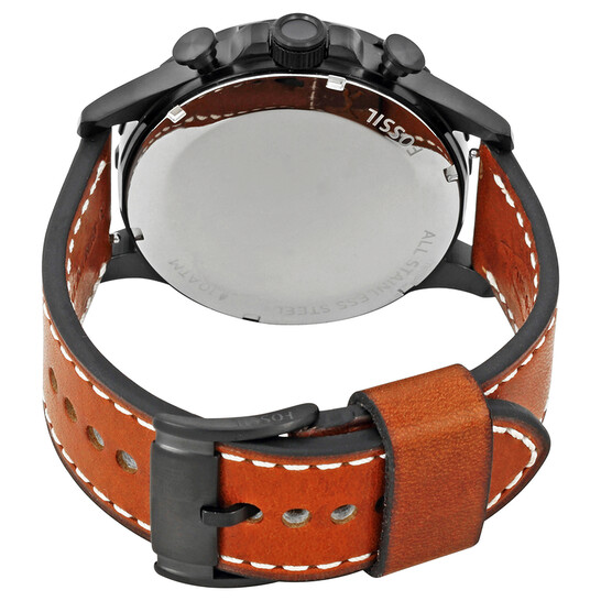 Fossil Nate Chronograph Black Dial Men's Watch JR1524 796483289383 ...