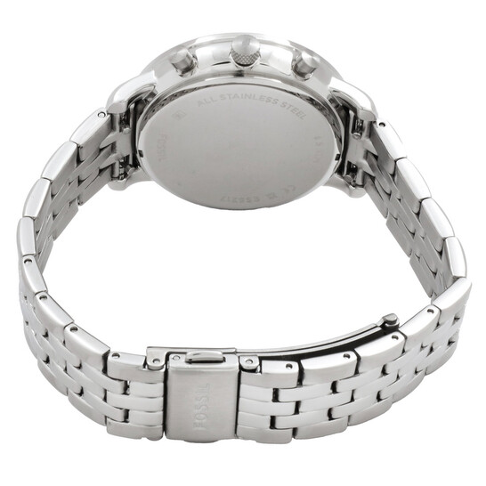 Fossil Neutra Chronograph Crystal Silver-tone Dial Ladies Watch ES5217 ...