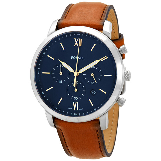Fossil Neutra Chronograph Quartz Blue Dial Men's Watch FS5453 ...