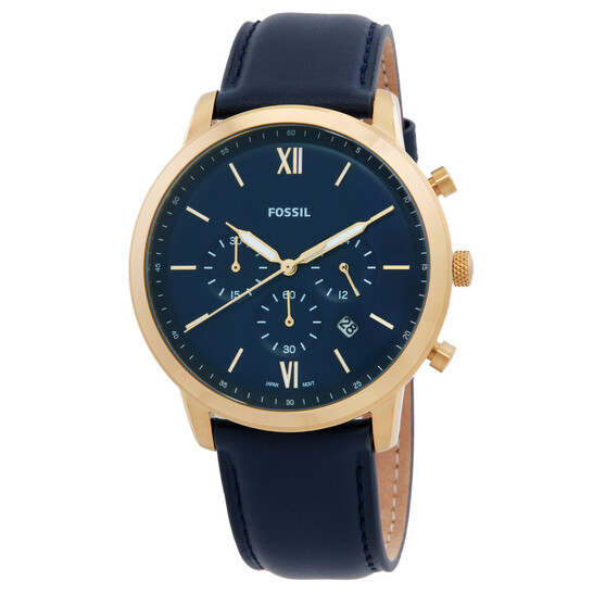 Fossil Neutra Chronograph Quartz Blue Dial Men's Watch FS5790 - Watches ...
