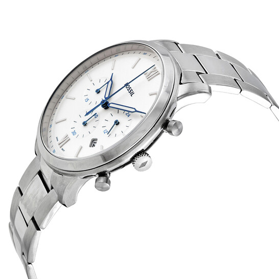 Fossil Neutra Chronograph Quartz White Dial Men's Watch FS5433 ...