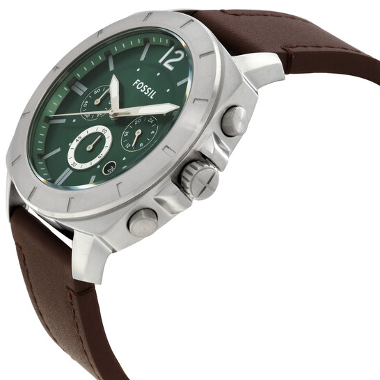 Fossil Privateer Chronograph Quartz Green Dial Men's Watch BQ2821 ...
