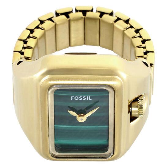 Fossil Raquel Quartz Green Dial Ladies Watch Ring ES5448 807320019466 ...