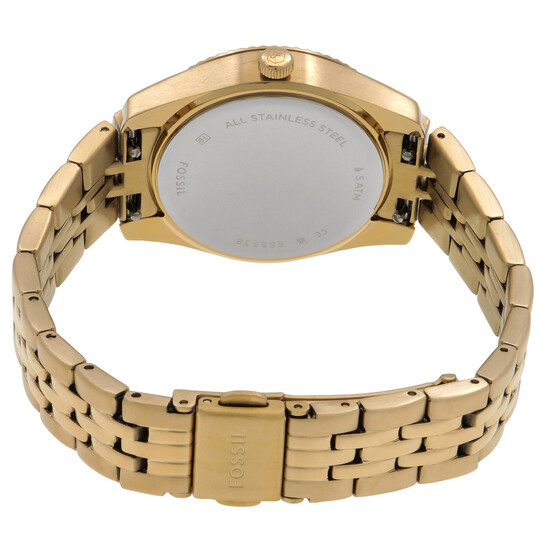 Fossil Scarlette Quartz Gold Dial Ladies Watch ES5338 796483643536 ...