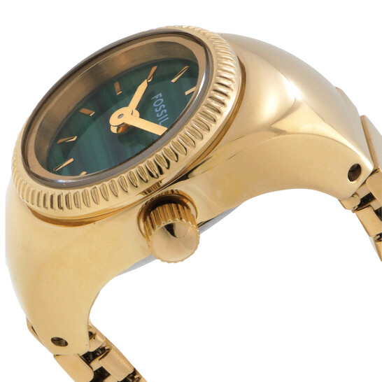 Fossil Watch Ring Quartz Green Dial Ladies Watch ES5308 796483623989 ...