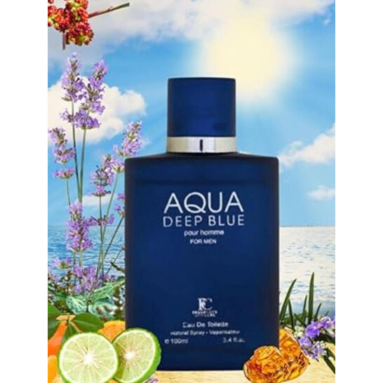 Fragrance Couture Men's Aqua Deep Blue EDP Spray 3.4 oz Fragrances ...