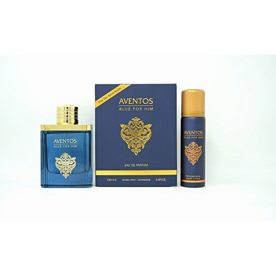 Fragrance World Men's Aventos Blue Gift Set Fragrances 6290360371092 ...