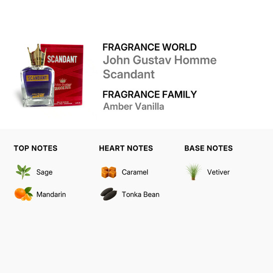 Fragrance World Unisex John Gustav Homme Scandant EDP Spray 3.38 oz ...