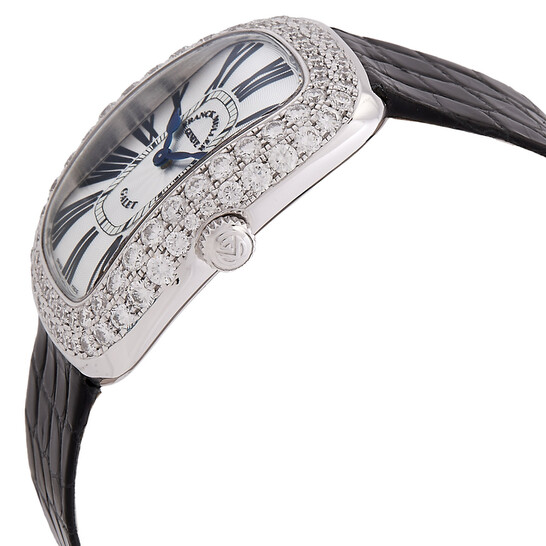 Franck Muller Galet Quartz Diamond Silver Dial Watch 3002 L QZ R D2 OG ...