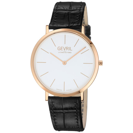 Gevril Five Points Quartz White Dial Men's Watch GV350.14.22 ...