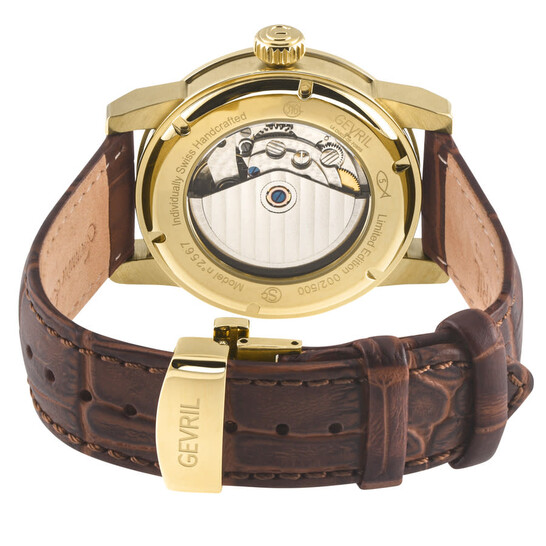 Gevril Madison Automatic White Dial Men's Watch 2564 840840149541 ...