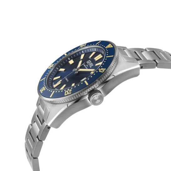 Gevril Mariner Row Automatic Blue Dial Men's Watch 46901B 840840149480 ...