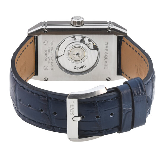 Gevril Time Square Automatic Blue Dial Men's Watch 49701 840840149602 ...