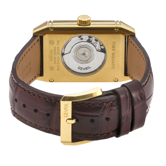 Gevril Time Square Automatic White Dial Men's Watch 49702 840840149619 ...