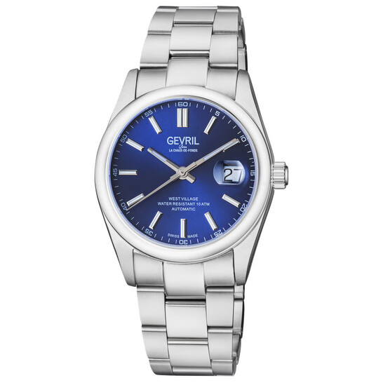 Gevril West Village Automatic Blue Dial Men's Watch 48907 840840147608 ...