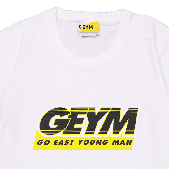 Geym Men's T-Shirt White Geym Logo T-Shirt, Size X-Large CC18-601M ...